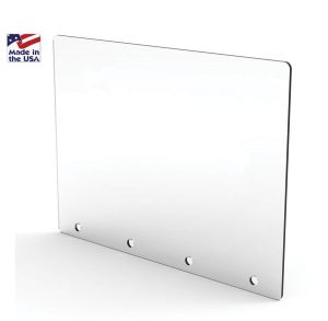 18"x24" Acrylic Shield with Holes for Screw Mount