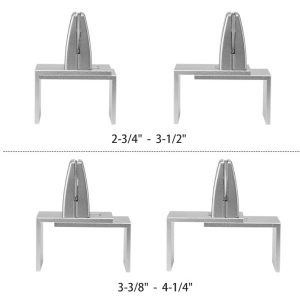 Adjustable Cubicle Panel Extender Brackets - Set of 2