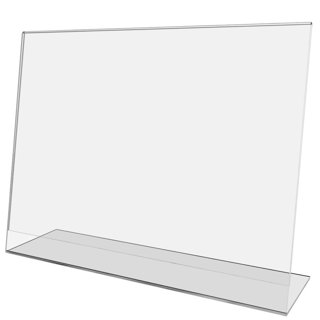 14x11 Horizontal Poster Frame - L-Shaped Counter Display