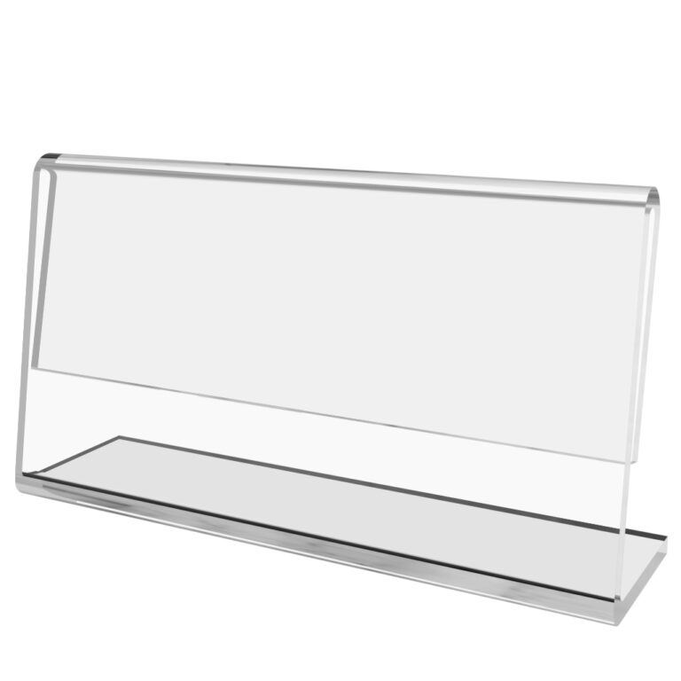 Angled Sign Holders and Frames | Clear Acrylic or Plexiglass