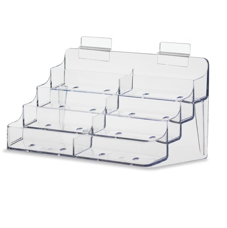 Multi-Tiered Slatwall Card Holders for Business