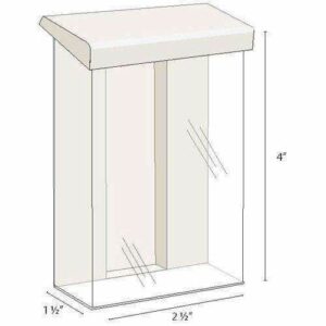 Vertical Outdoor Card Holder for Business Cards and Displays