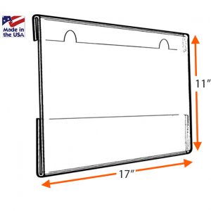 17x11 Large Wall Poster Frame w/ Notch Sign Holders WP4-1711